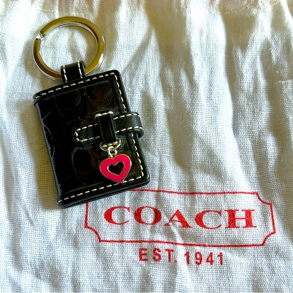 Coach | Accessories | New Coach Signature Patent Photo Key Fob | Poshmark